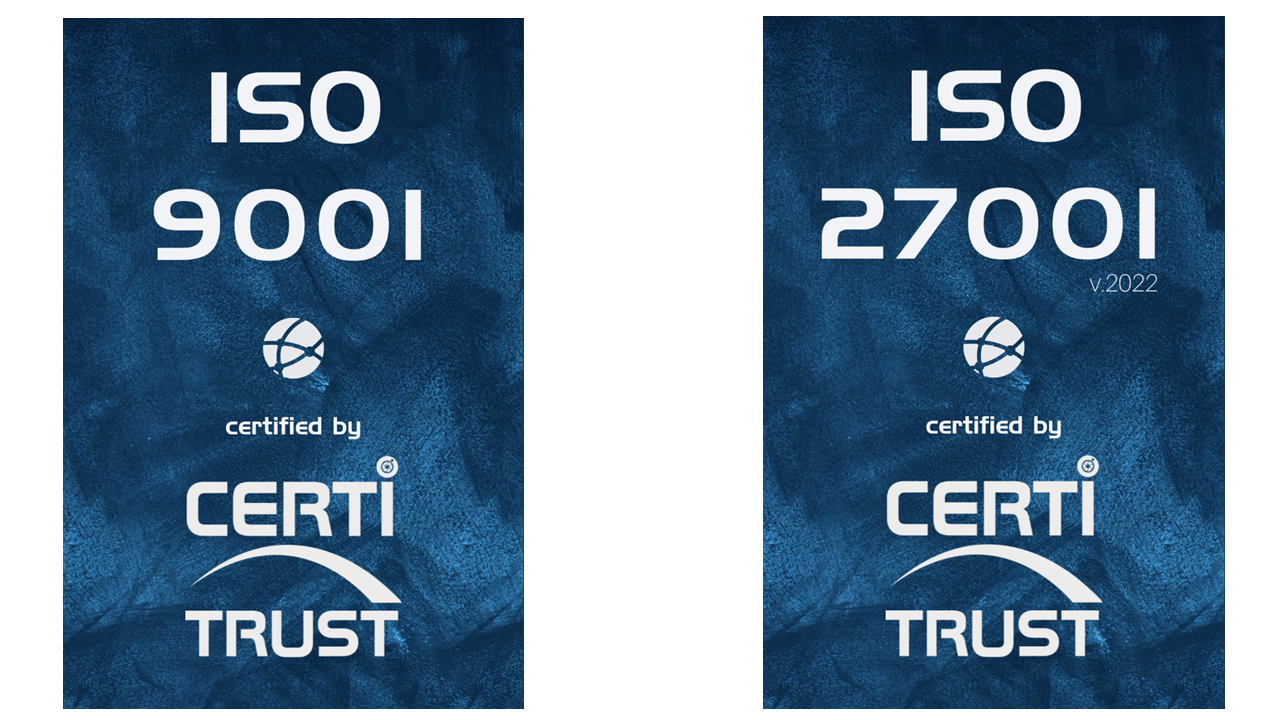La double certification ISO (ISO 9001:2015 et ISO 27001:2022) obtenue ...
